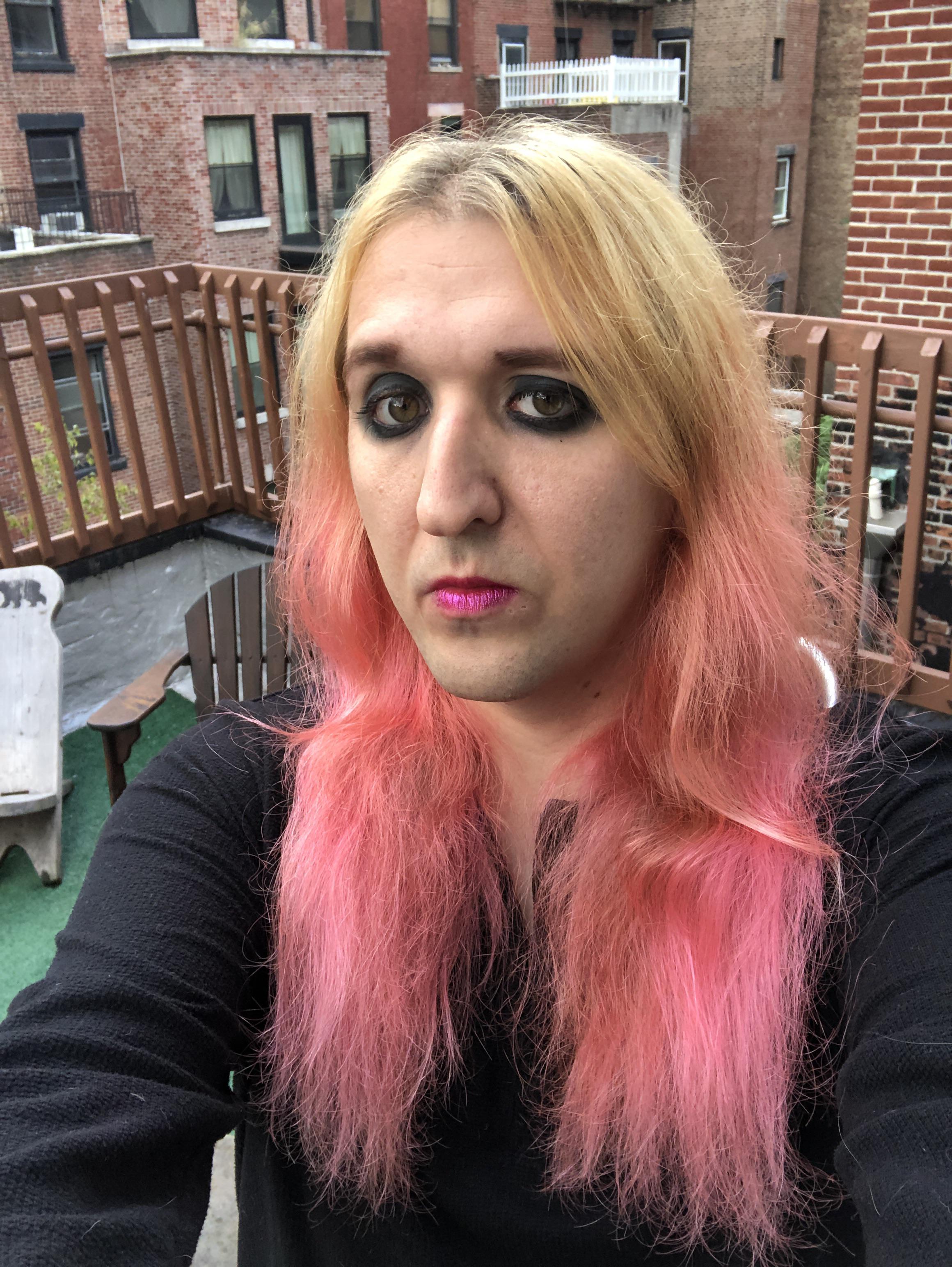 First time no beard and with makeup | Scrolller