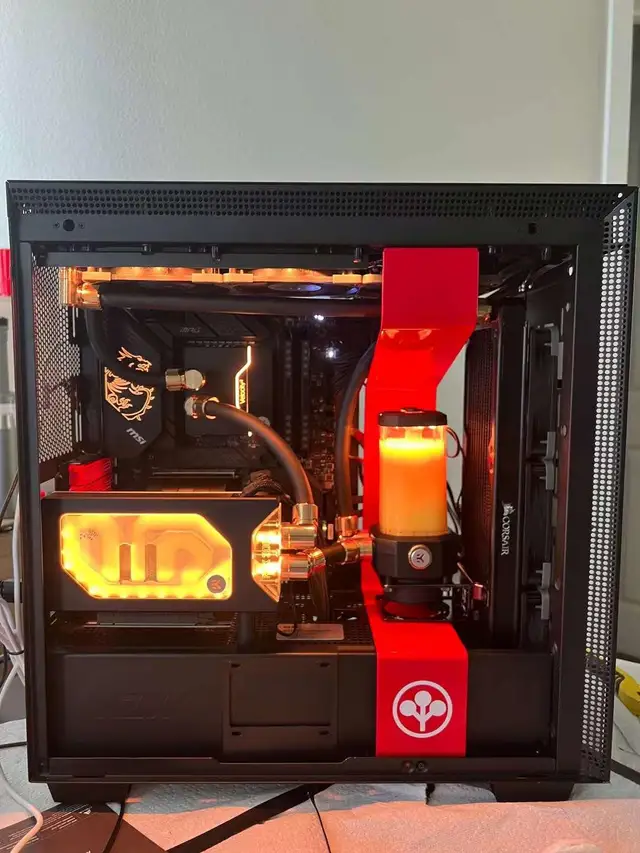 Finished my first water-cooling PC a while ago | Scrolller