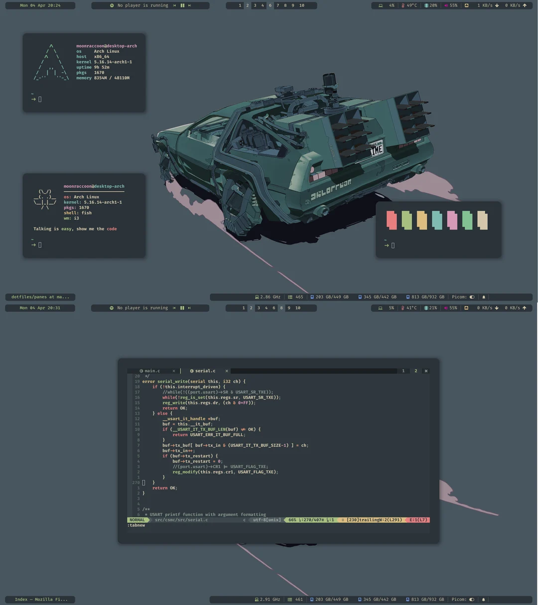 [i3-gaps] Back to the Everforest | Scrolller