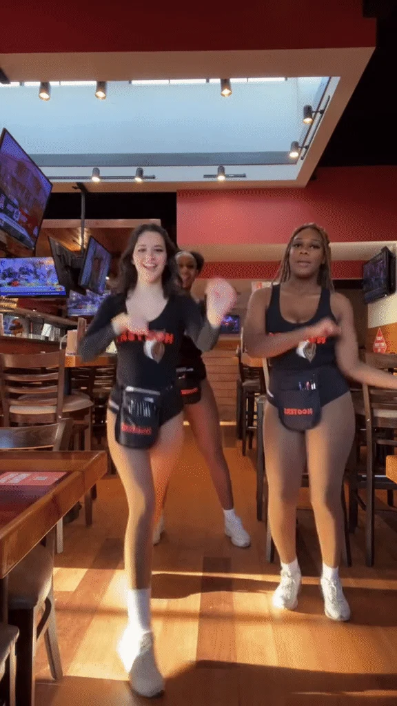 Hooters New Shorts Twirl | Scrolller