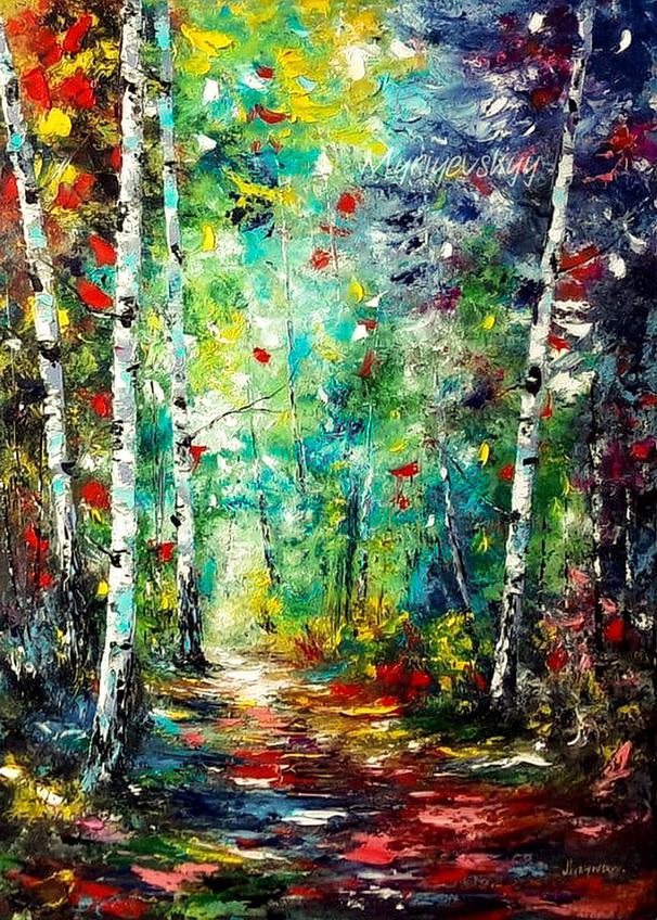 Early autumn, me, oil on canvas | Scrolller