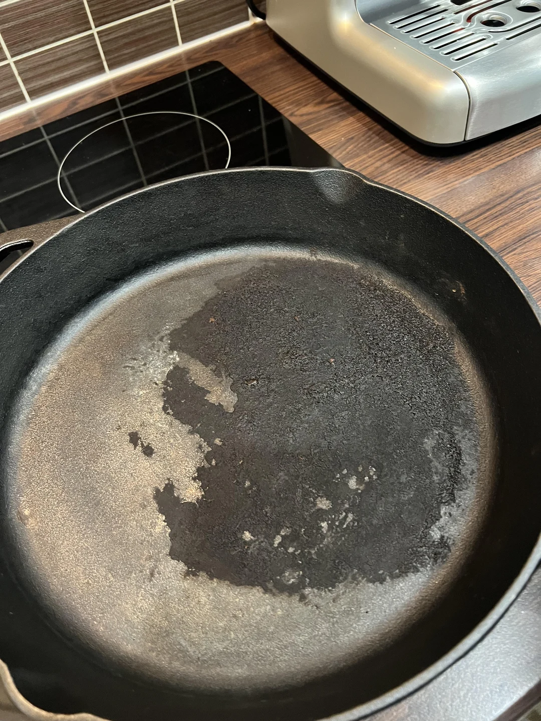 What is this in my pan ? Cooked only once and washed once and this has all formed ? Any help ...