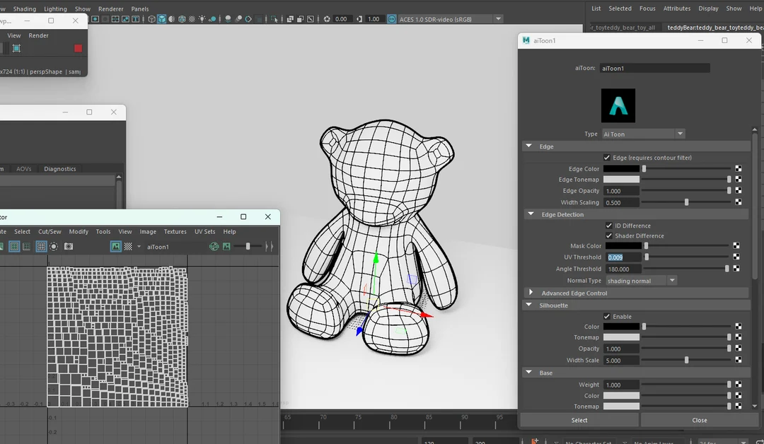 TIP: Getting a smoothed render but lowpoly wireframe with Arnold to showcase your models (see ...