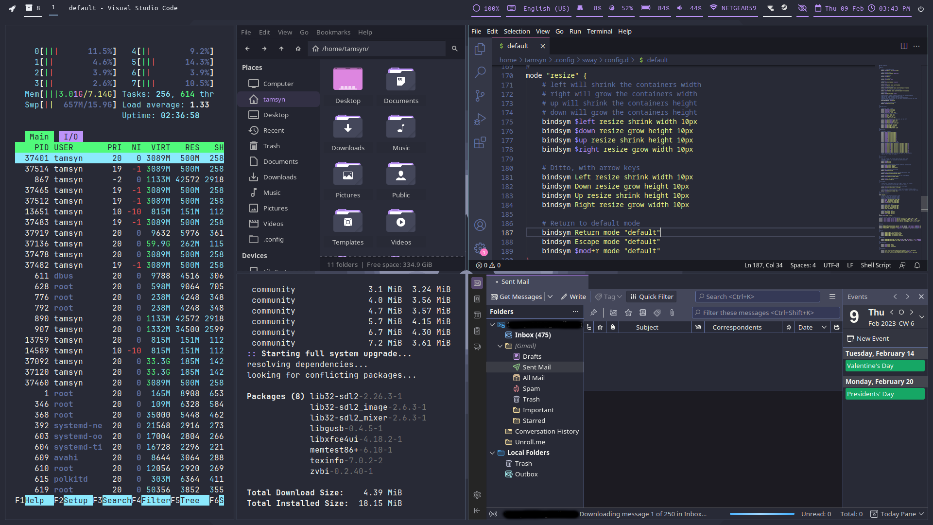 [sway] loving my desktop (Dracula theme) | Scrolller