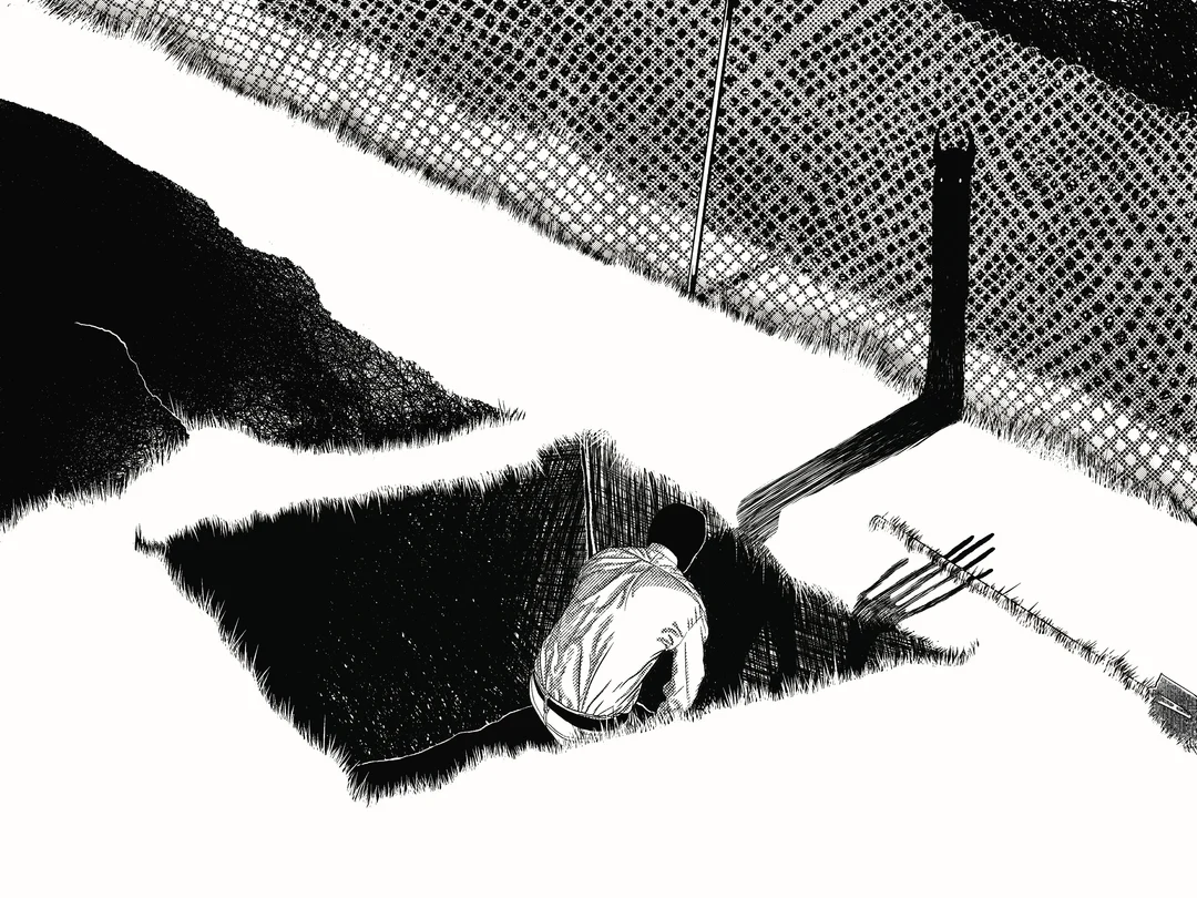 Grave Digger, Marfacely, Drypoint Print, 2023 | Scrolller