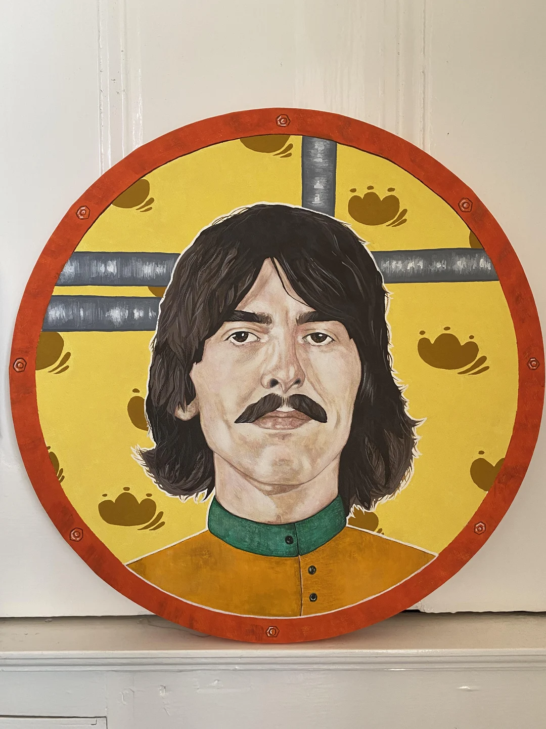 George Harrison, Nia J, Gouache, 2024 | Scrolller