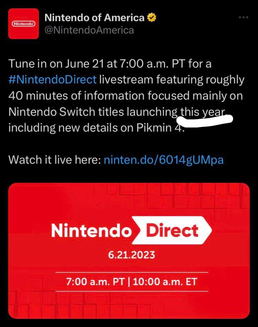 Nintendo Direct | Scrolller