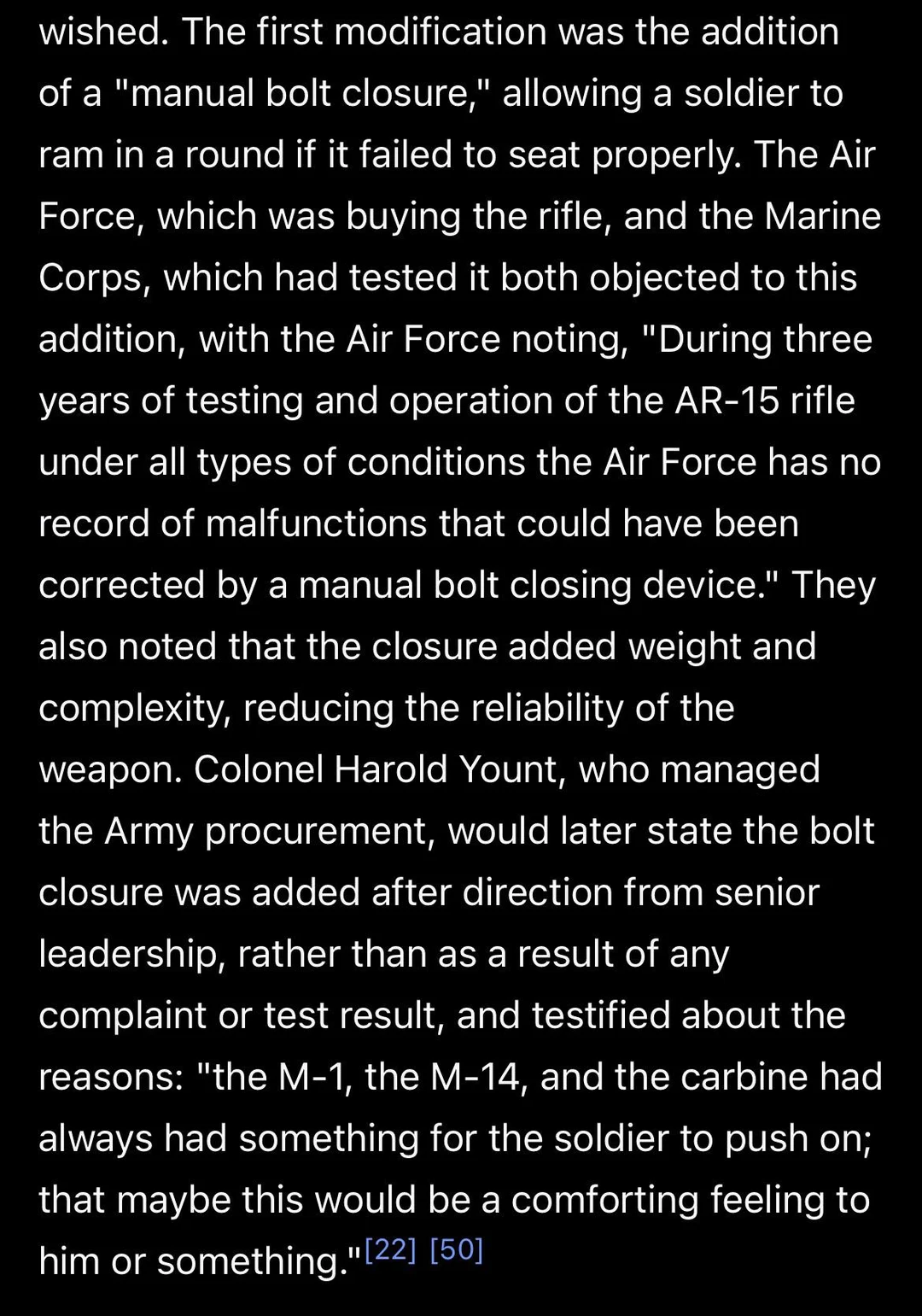 How many of you here have needed to use the forward assist? | Scrolller