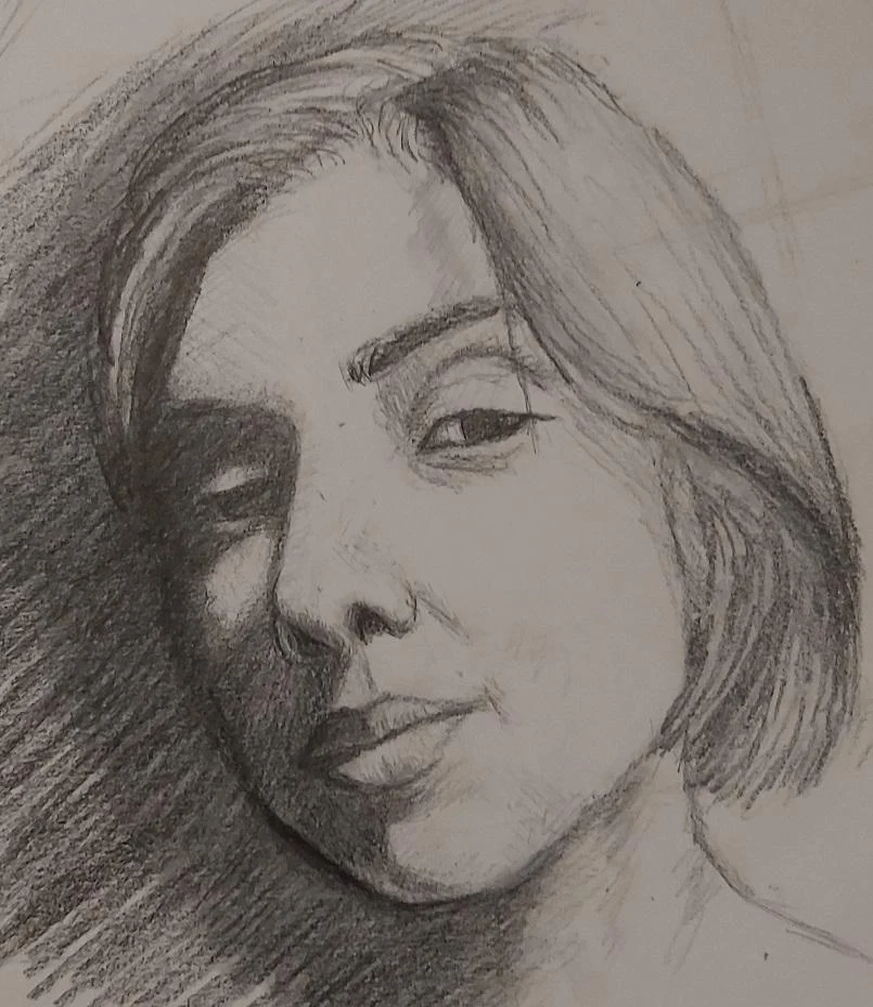 Portrait study, by SketchingSketchyguy, graphite on paper, 2023 | Scrolller