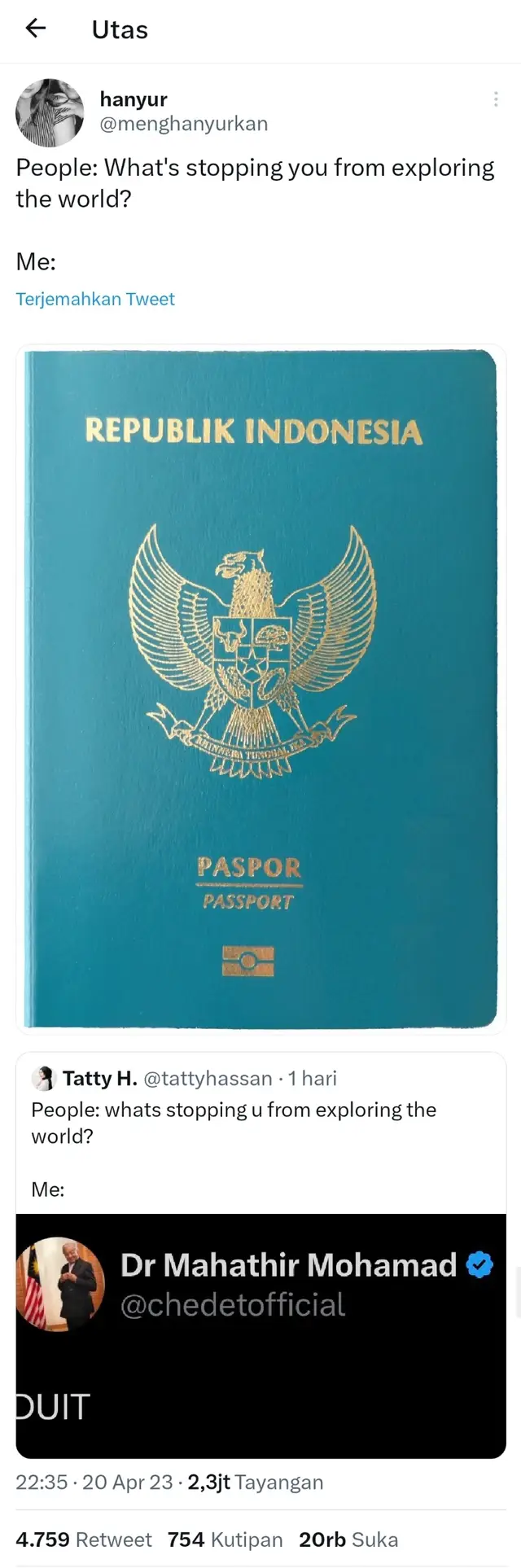 Weak passport moment | Scrolller