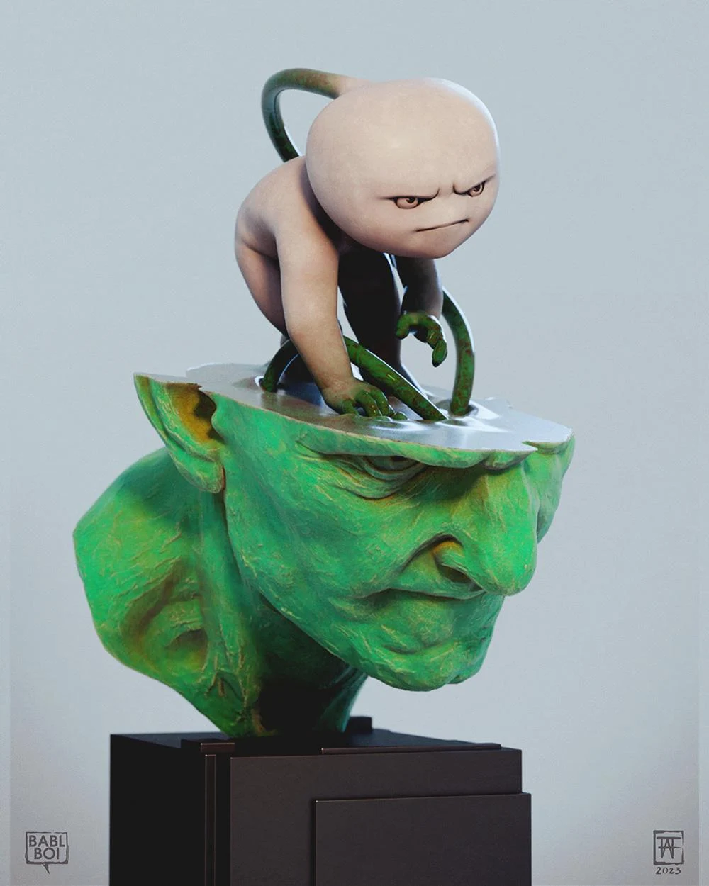 BABLBOI. Stare, Vaernim, digital sculpture, 2023 | Scrolller