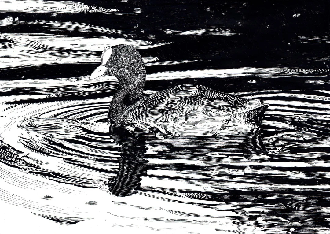 Absolute Coot, Me, Ink on Bristol, 2022 | Scrolller