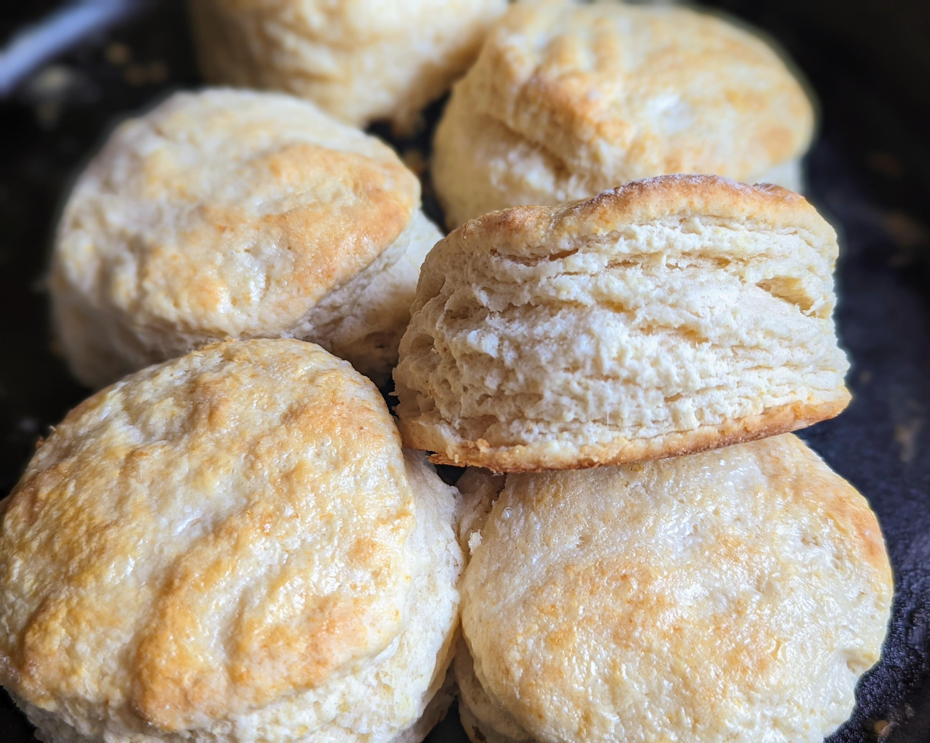 [Homemade] Cast-Iron Buttermilk Biscuits | Scrolller