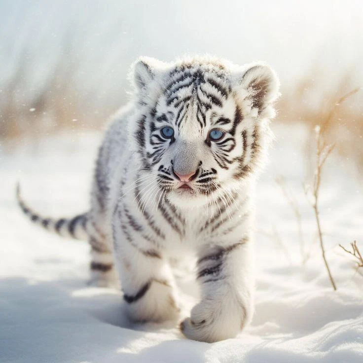 White Tiger Cub | Scrolller