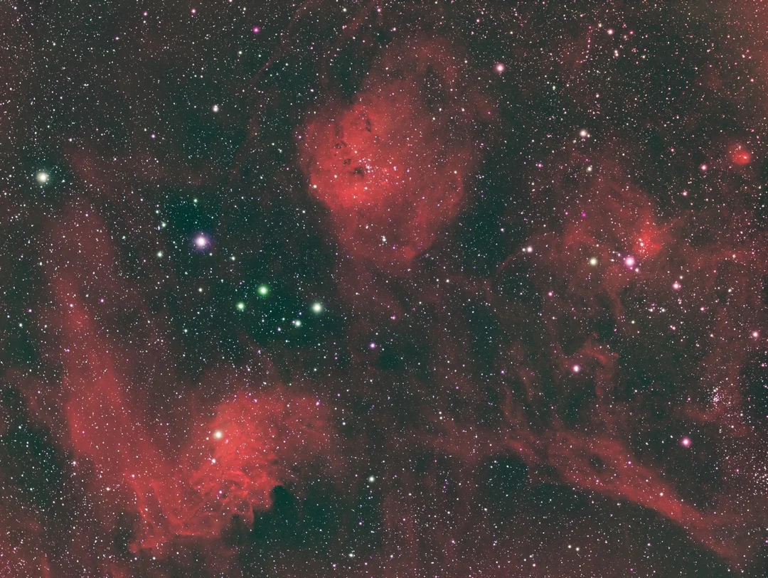 Tadpole Nebula and Flaming Star Nebula in Auriga | Scrolller