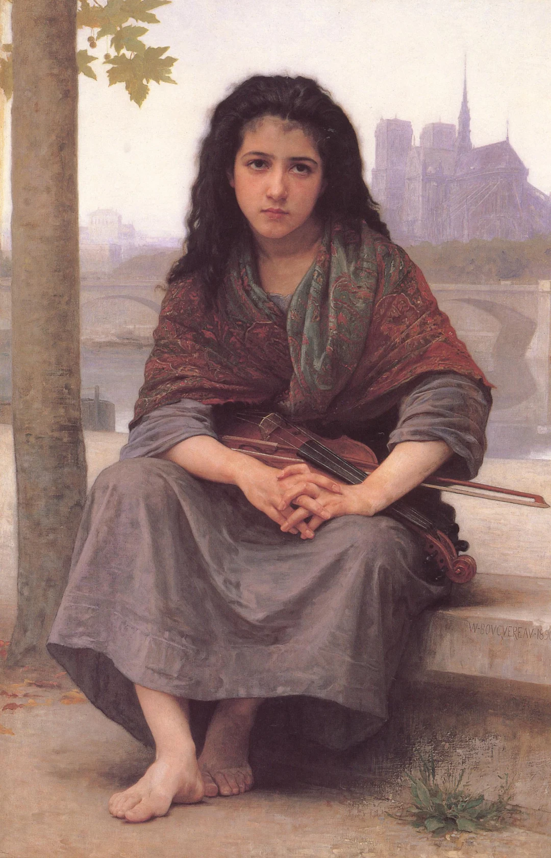 William-Adolphe Bouguereau - The Bohemian (1890) | Scrolller