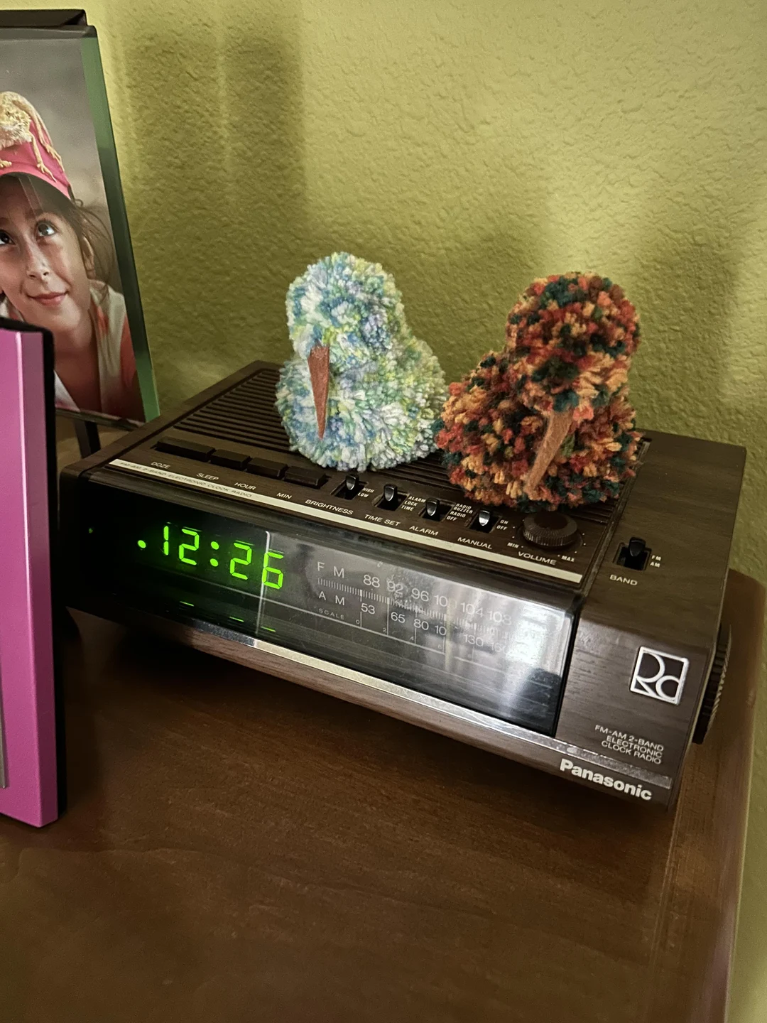 Panasonic clock/radio we’ve owned since 1984 in my old bedroom. Still keeps perfect time ...