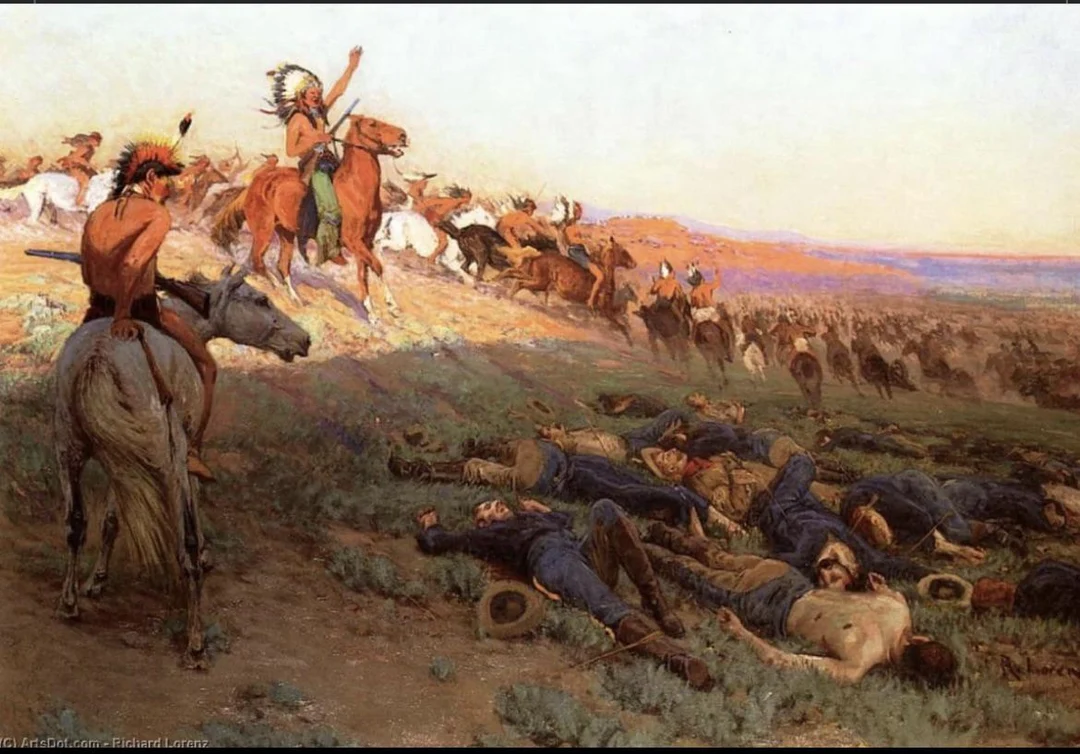 LAST GLOW OF A PASSING NATION ( also known as custer’s last stand ) | Scrolller