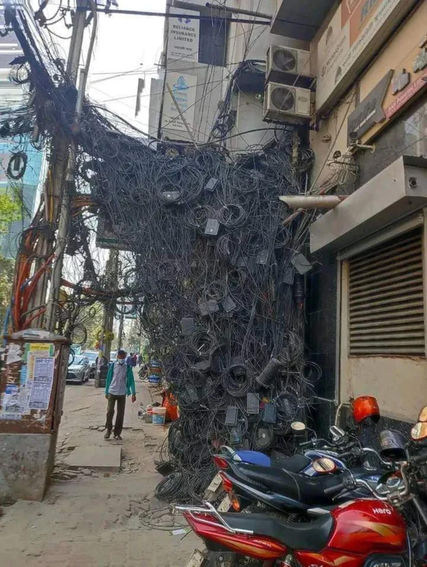 Cable management in Bangladesh | Scrolller