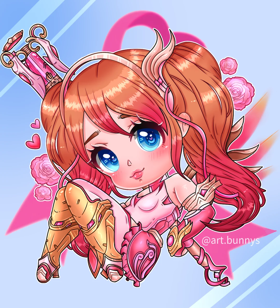 My Rose Gold Mercy Chibi Fanart!