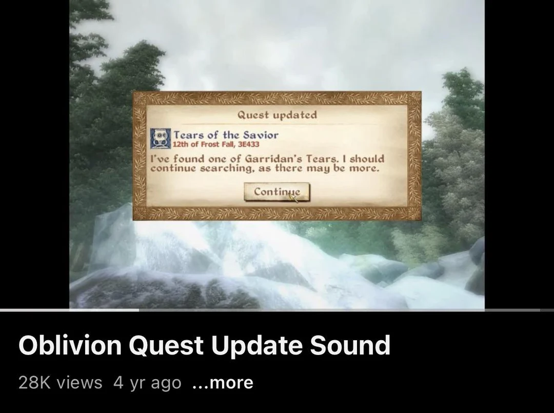 What Oblivion fans be watching on YouTube | Scrolller