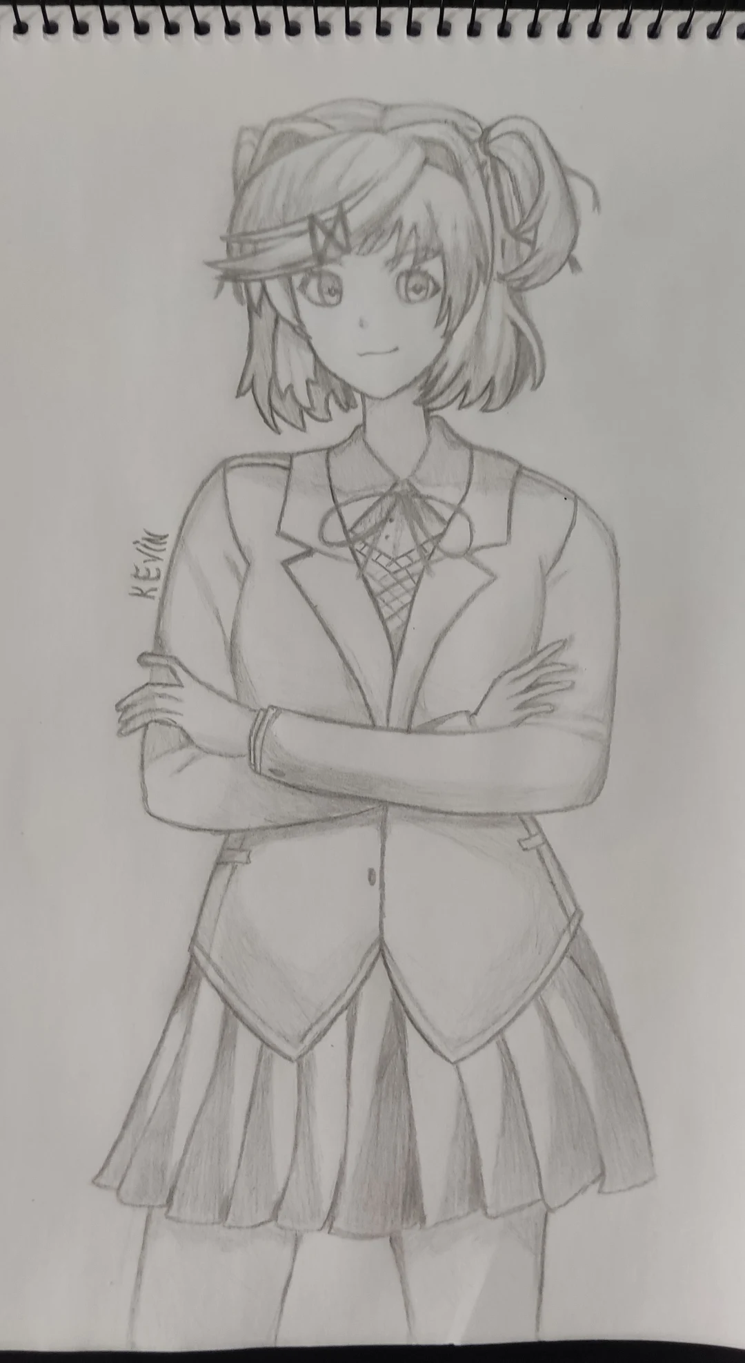 My other drawing of Natsuki, in a different pose | Scrolller