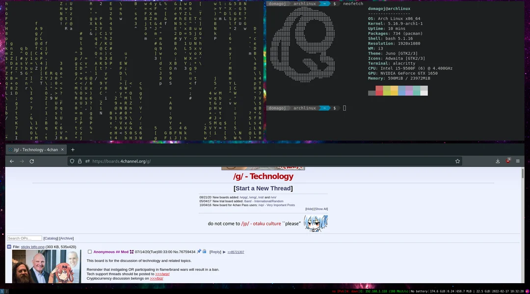 [i3 gaps] Archsus (my first rice sorry if its a bit pixelated) | Scrolller