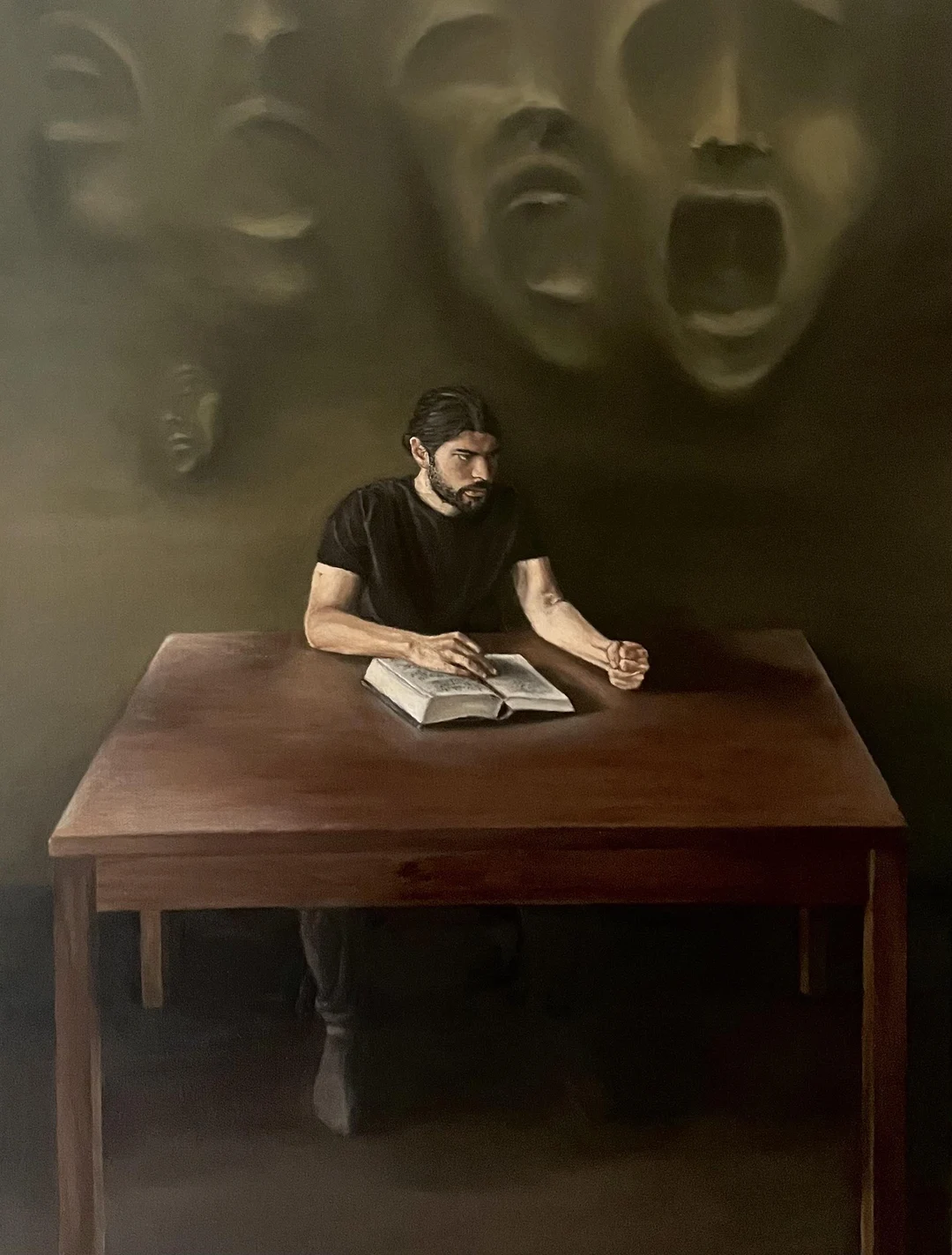 Drought of Complete Silence, Polee-bee-us, Oil on Canvas, 2023 | Scrolller