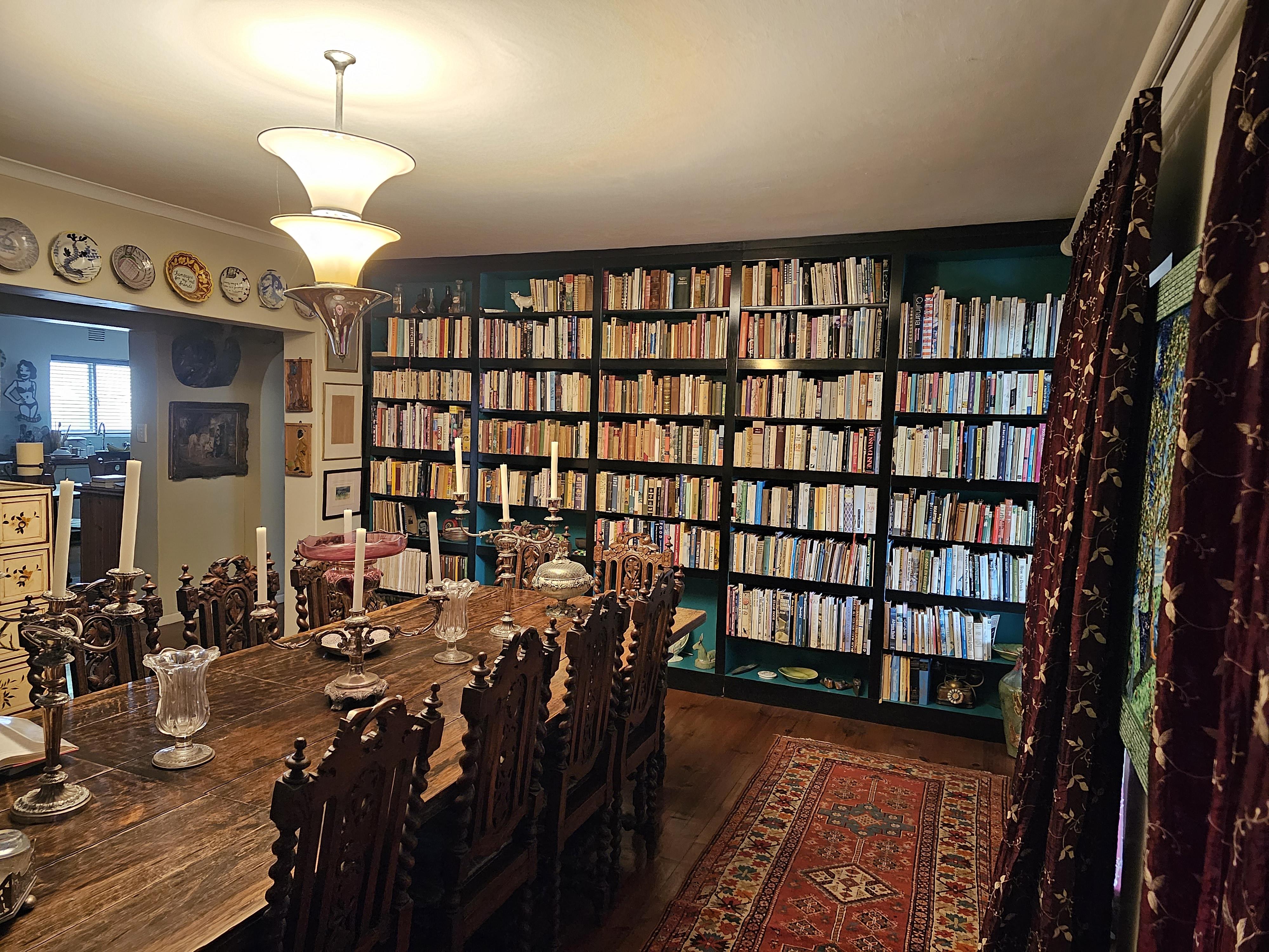 My dining room with my cook book collection | Scrolller