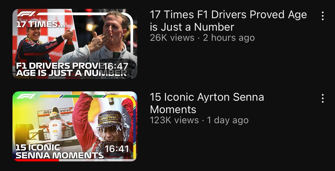 F1 Youtube admin knows what they’ve done here | Scrolller
