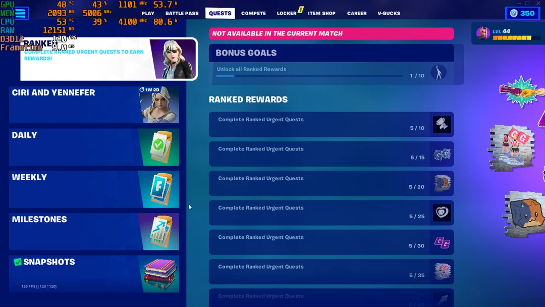 help cant season quest no showing in the quest tab | Scrolller