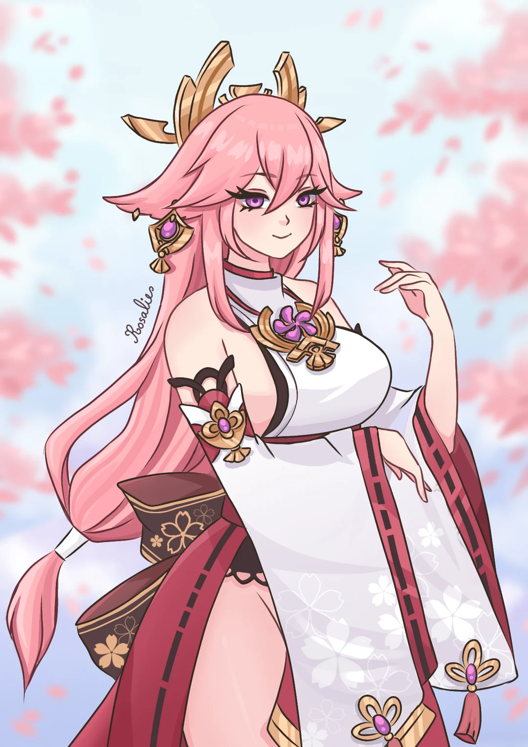 Yae Miko (Genshin Impact), Me, Digital, 2022 | Scrolller