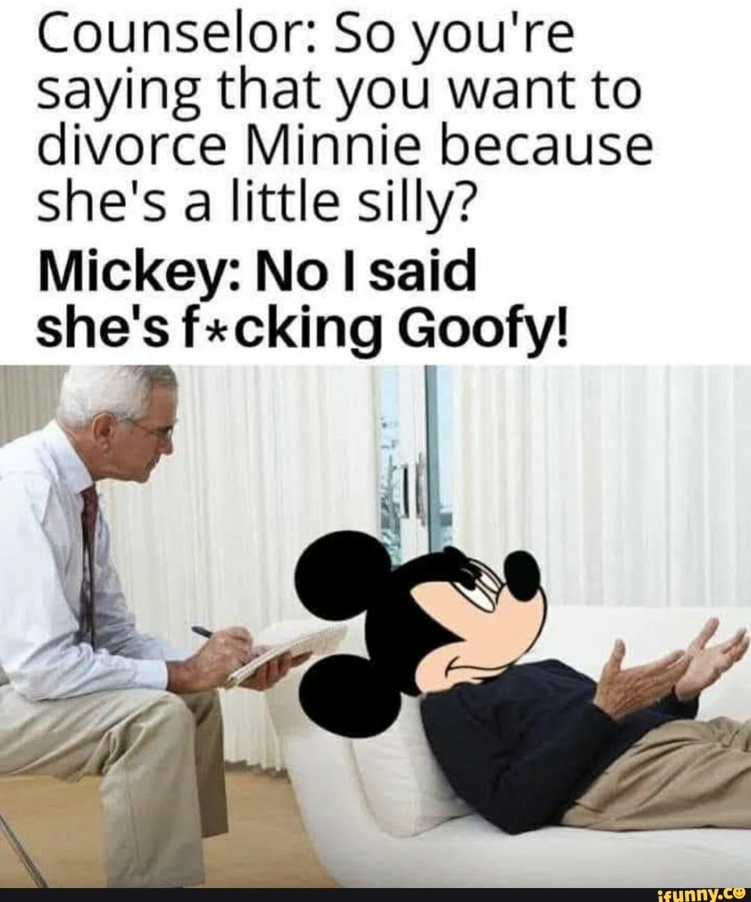 Micky wants a divorce | Scrolller