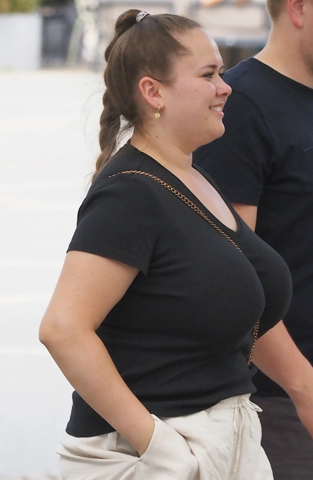 Busty BBW Brunette flaunts her massive Funbags | Scrolller