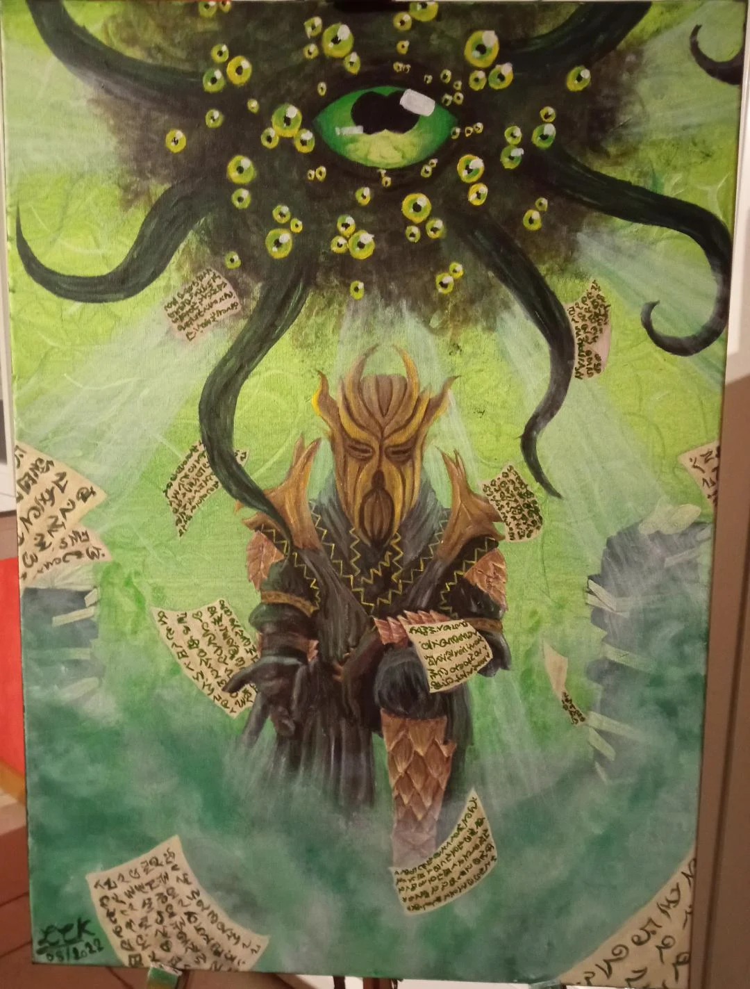 A Miraak painting i just finished | Scrolller