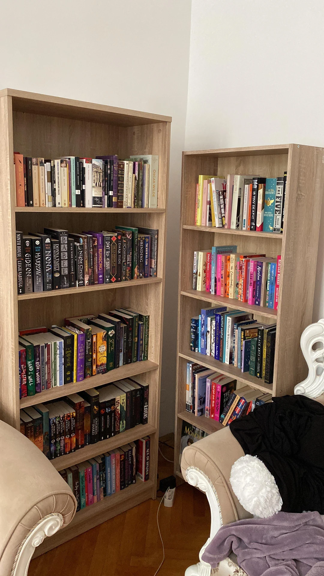 finally got a second bookshelf for my babies after moving into my first own apartment ...