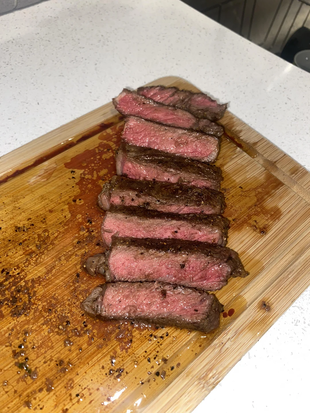 Aged NY strip steak | Scrolller