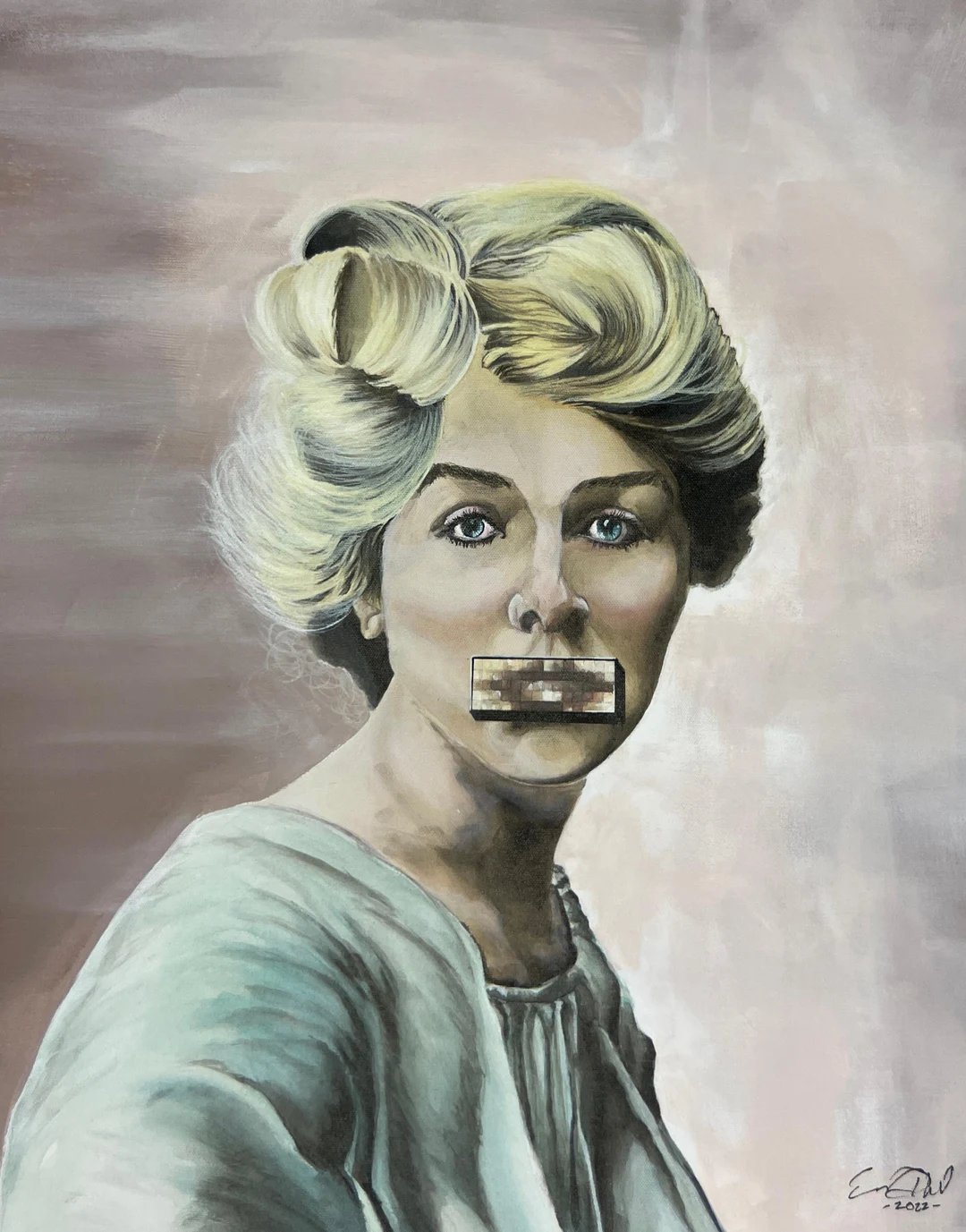 Subjugated, me, India ink & brush, 2022 | Scrolller