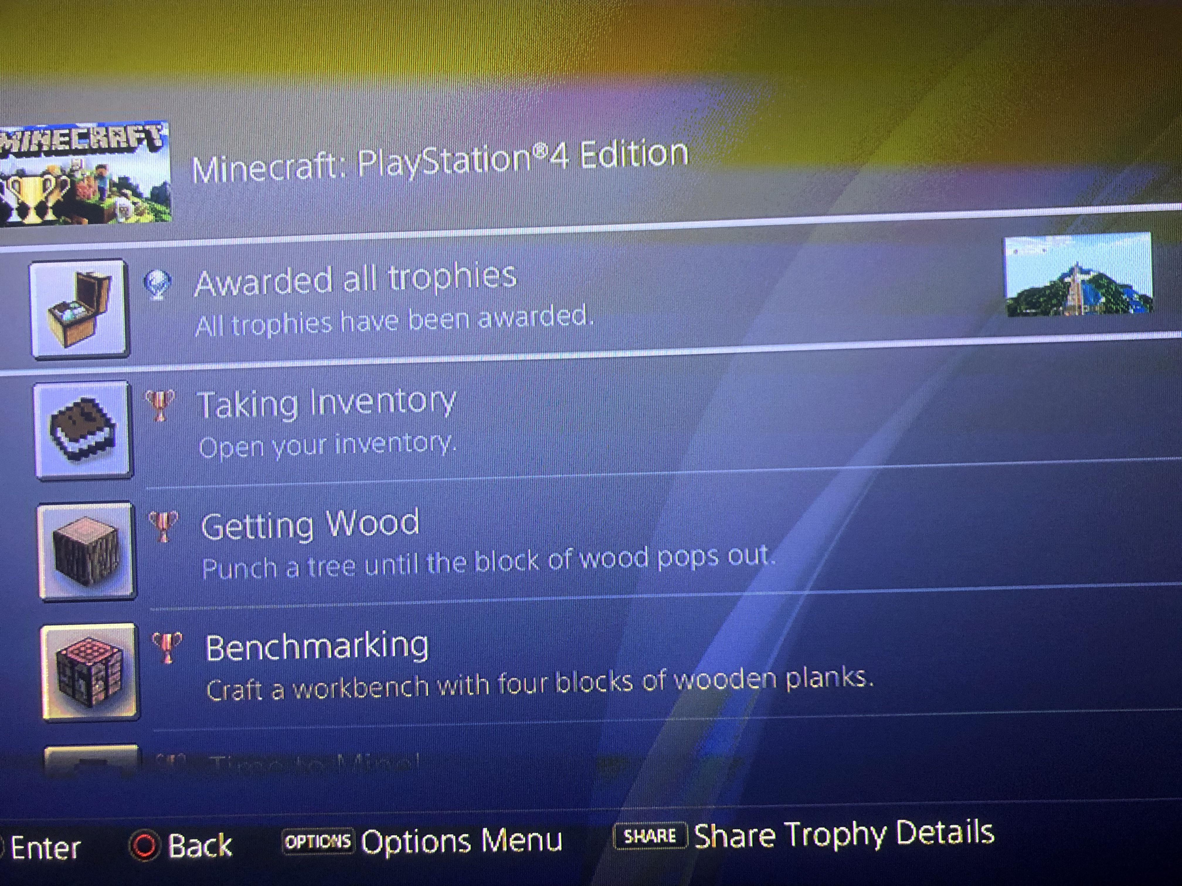 Finally got the minecraft platinum trophy!! | Scrolller