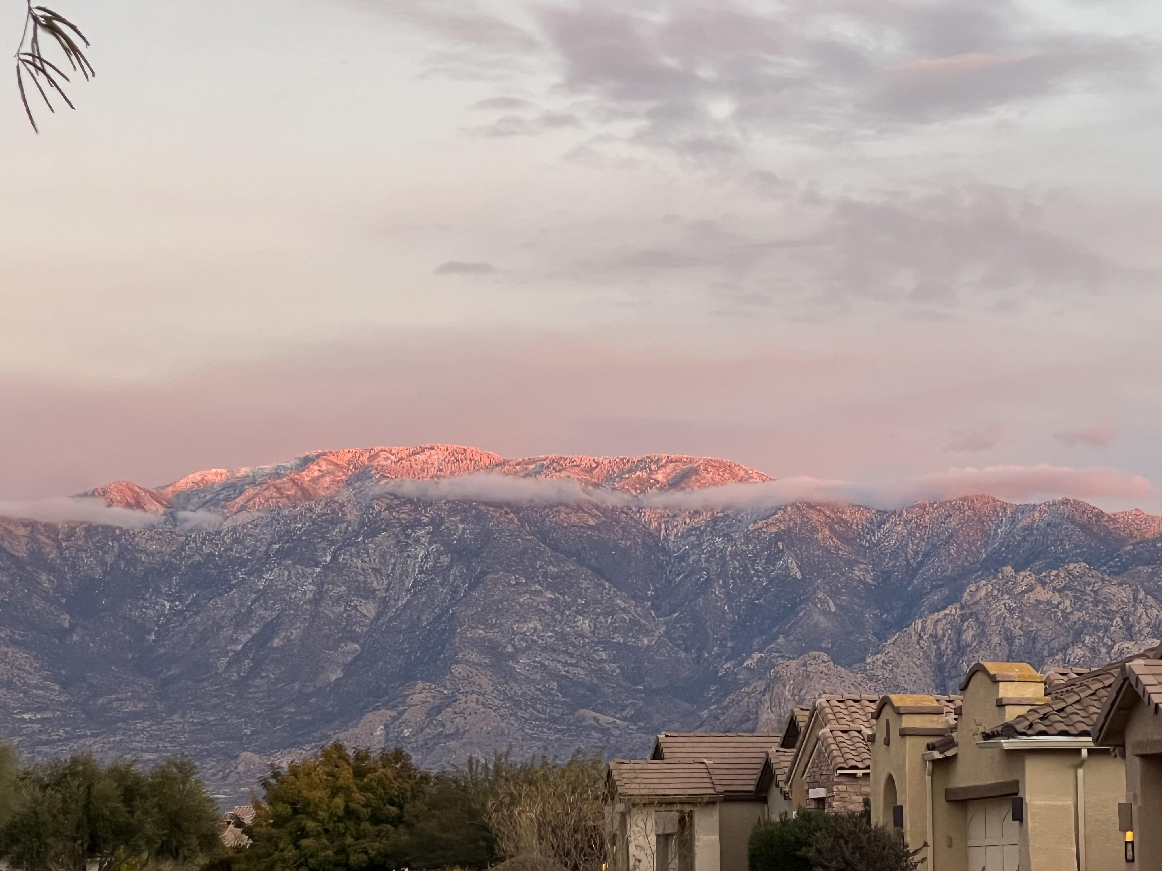 Mountain Lemmon at sunset. | Scrolller