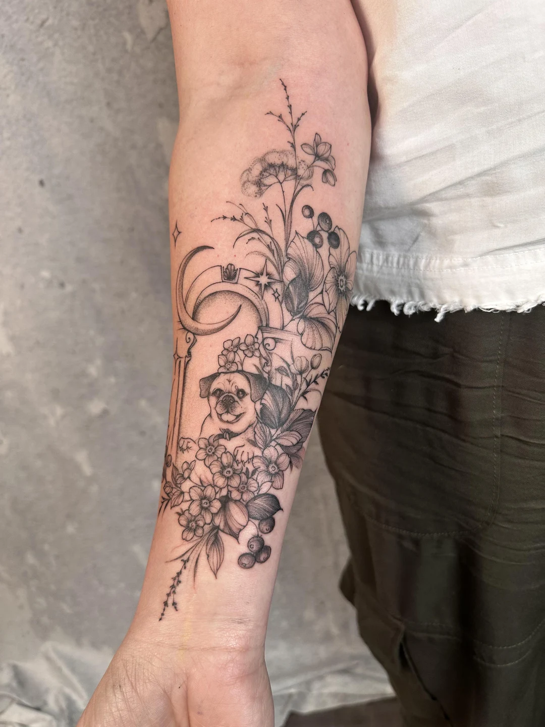 Pet memorial by Stella at Golden Iron Tattoo in Toronto | Scrolller