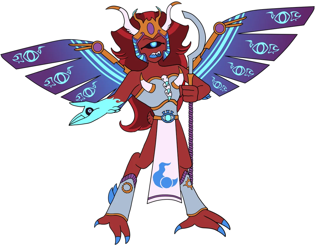 Daemon Primarch Magnus the Red in the style of Hazbin Hotel/Helluva Boss by me | Scrolller