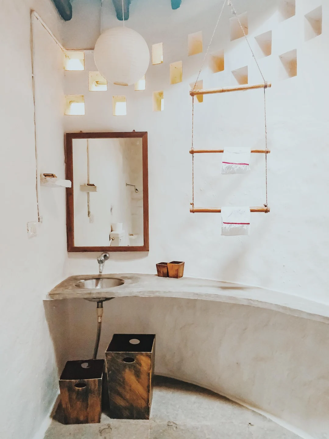 Rustic Bathroom in an Eco resort, Hampi, India [1492x1989] | Scrolller