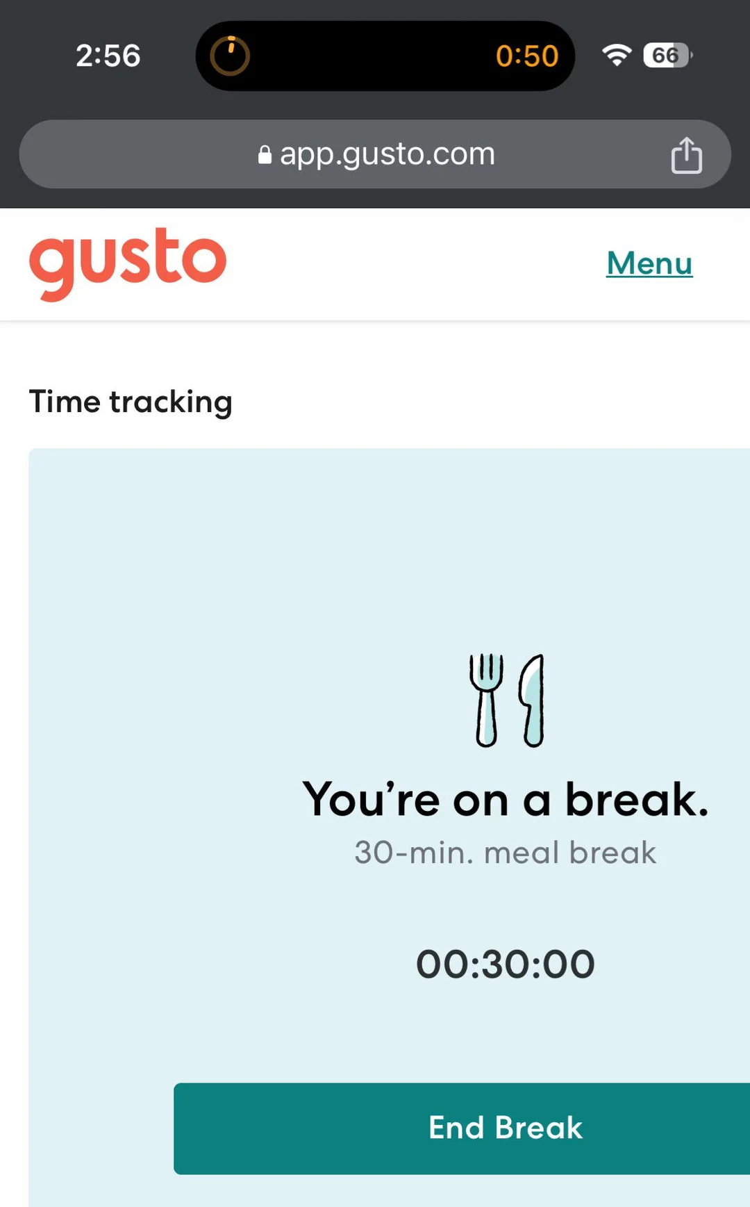 I start a 30 minute timer using Siri whenever I start my break at work. It is often off by a ...
