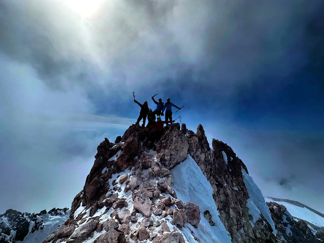 Our All Women Team On Top Of Shasta Scrolller