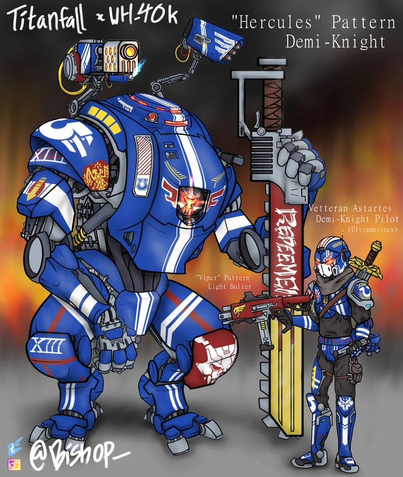 40k x Titanfall concept: Space Marines by Bishop2Nobody | Scrolller