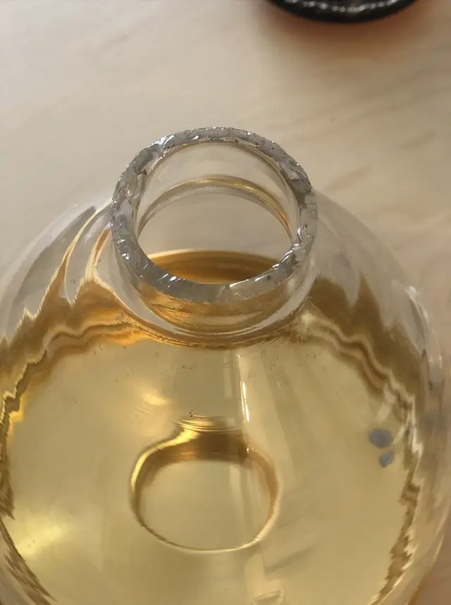 How to go about fixing chipped glass rim of a coffee hopper? | Scrolller