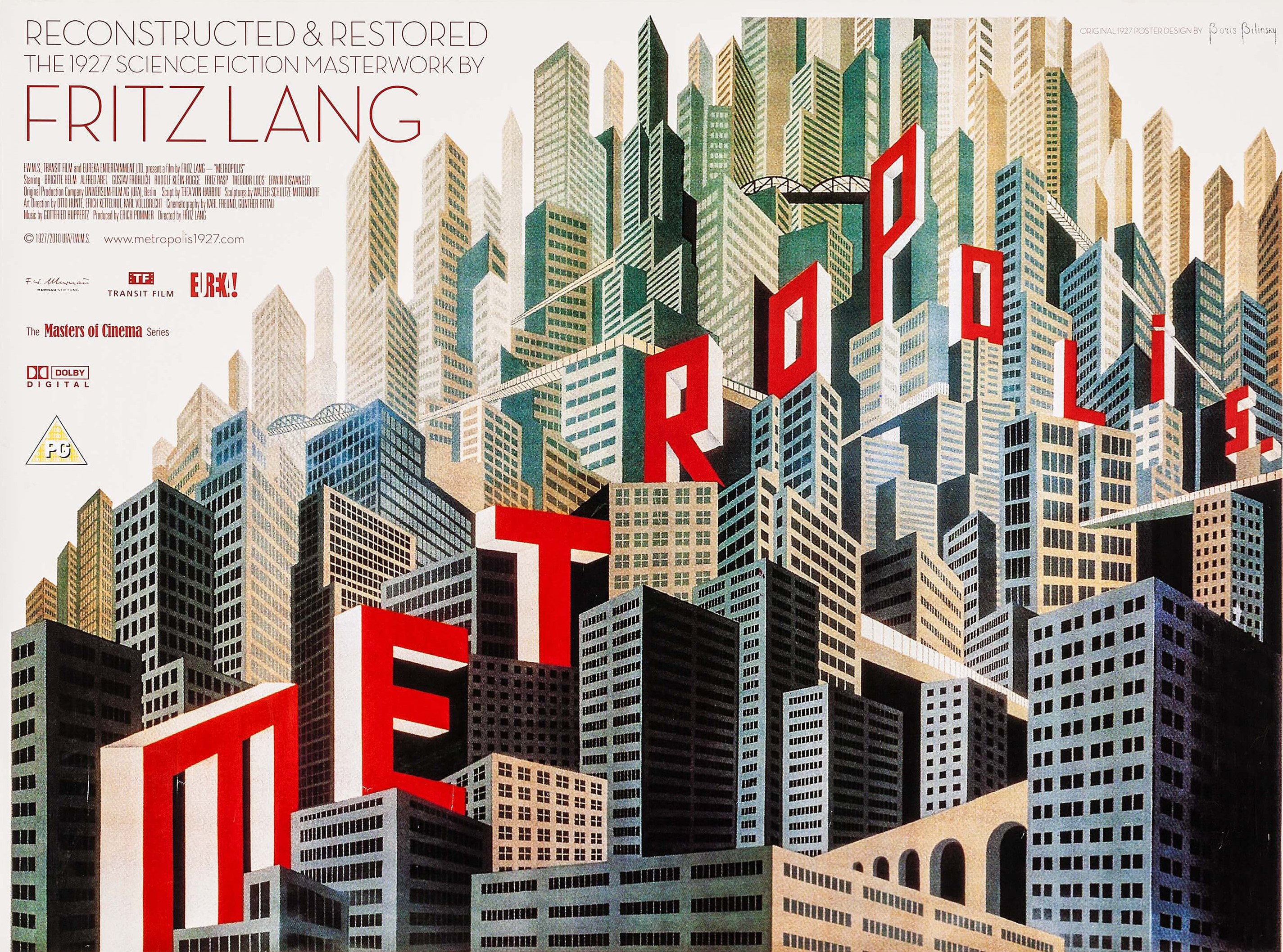 Metropolis film poster by Boris Bilinsky | Scrolller