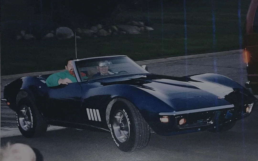 My Dad and Uncle in my Dads ‘69 Stingray,Circa 2005 | Scrolller