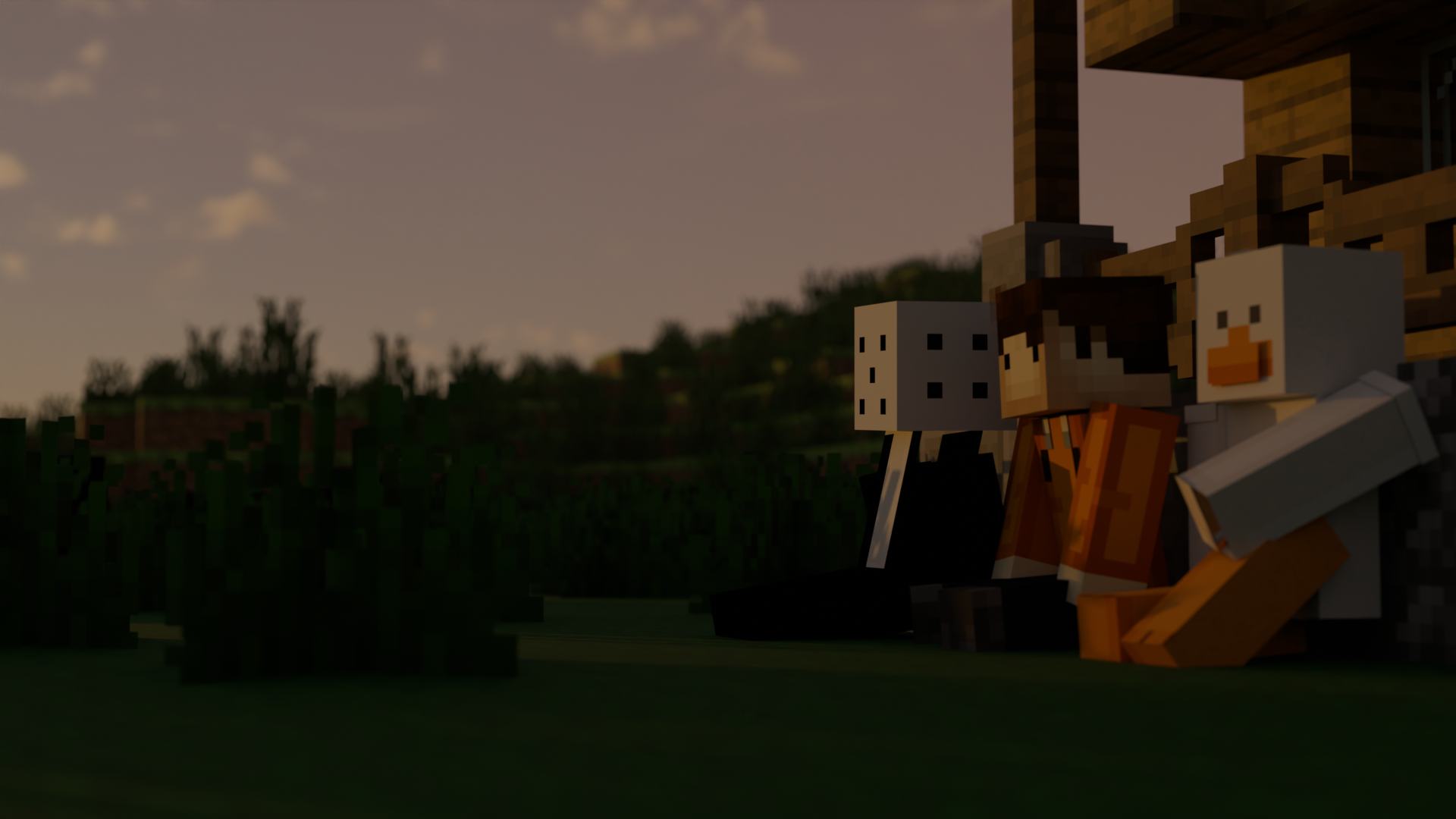 Made some Minecraft wallpapers for some friends and me. | Scrolller